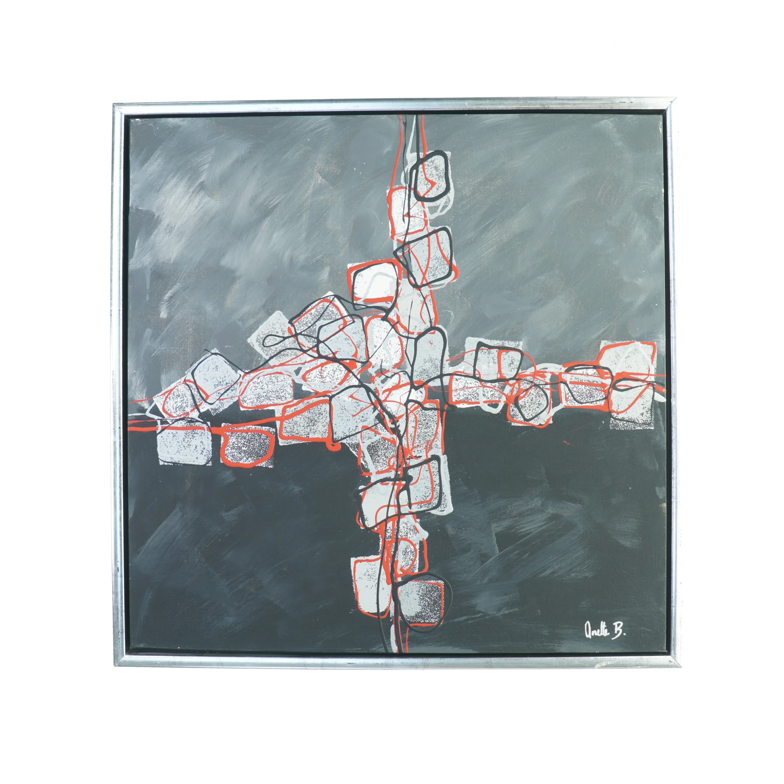 Maleri af Annette b fra Spenner Art (str. 60 x 60 60 x 60 åh gud kan du ...