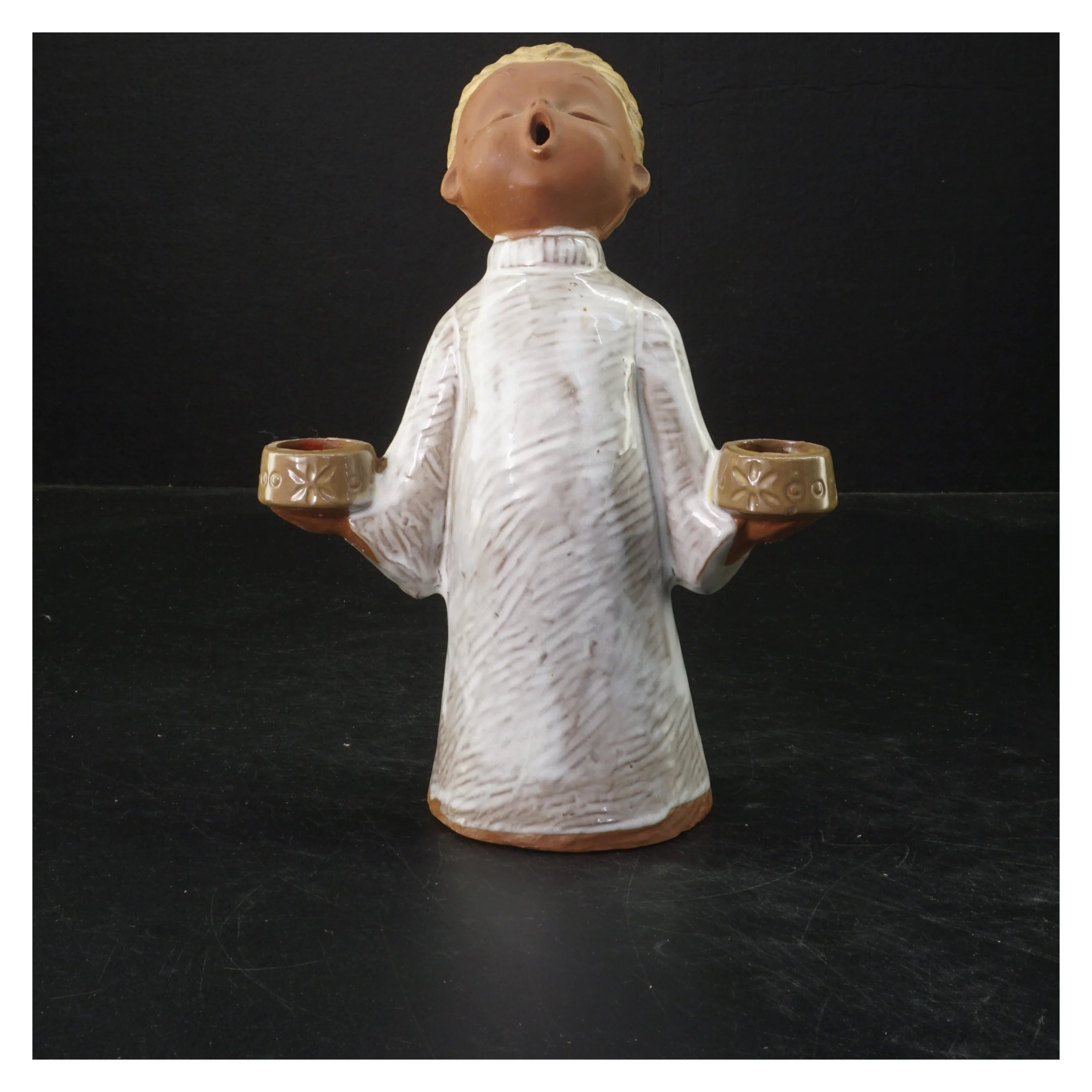 Keramik lysestage i form af sanger (str. 22x16 cm) | Orderly.shop